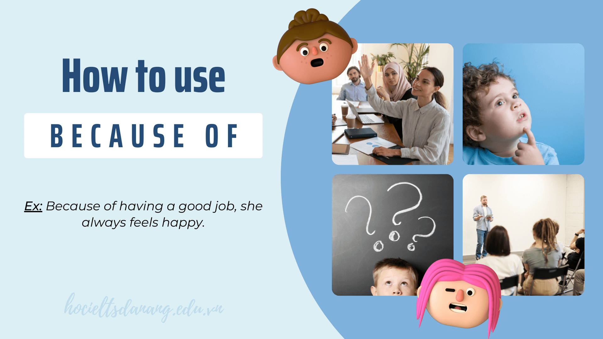 Cấu trúc BECAUSE và BECAUSE OF trong tiếng Anh - Học IELTS - Luyện thi ...